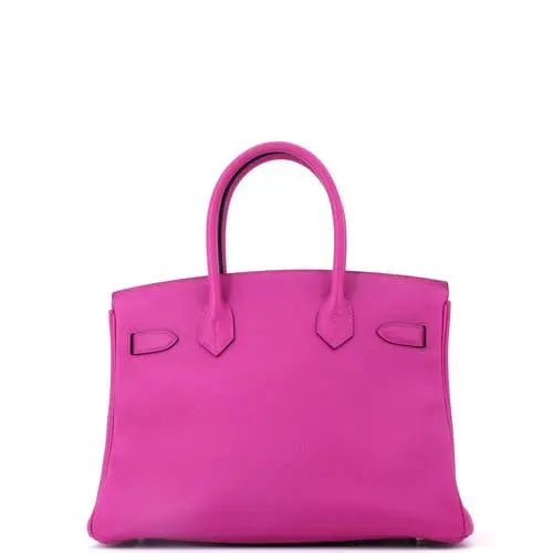 Hermès Birkin Handbag Epsom With Palladium Hardware 30 - Pink