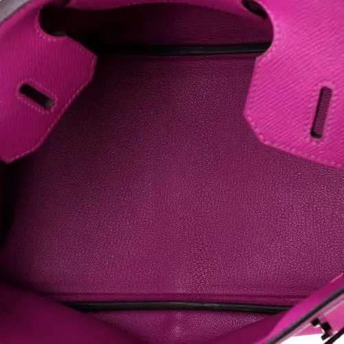 Hermès Birkin Handbag Epsom With Palladium Hardware 30 - Pink
