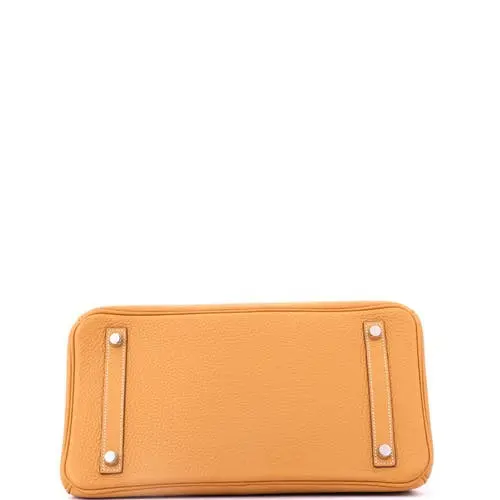 Hermès Birkin Handbag Clemence With Palladium Hardware 30 - Brown