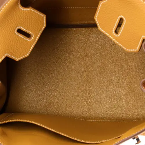 Hermès Birkin Handbag Clemence With Palladium Hardware 30 - Brown