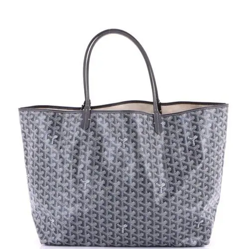 Goyard Saint Louis Gm Coated Canvas Tote - Gray