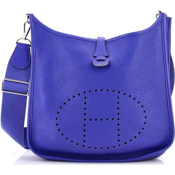 Hermès Evelyne Bag Gen Iii Clemence Pm - Bleu Electrique