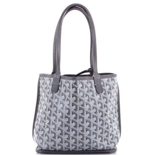 Goyard Anjou Reversible Tote Coated Canvas Mini - Grey