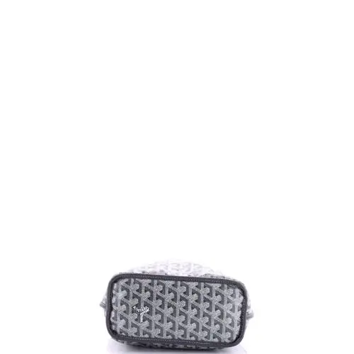 Goyard Anjou Reversible Tote Coated Canvas Mini - Grey