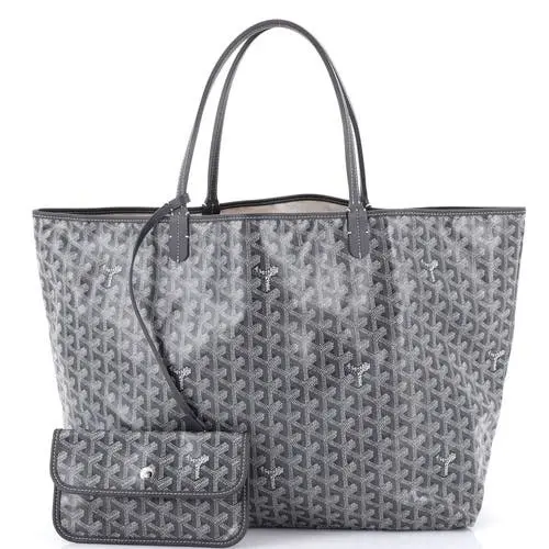 Goyard Saint Louis Tote Coated Canvas Gm - Grey