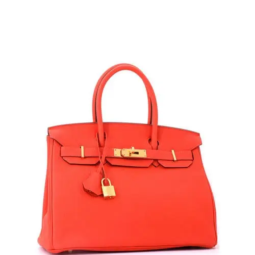 Hermès Birkin Handbag Orange Togo With Gold Hardware 30 - Capucine