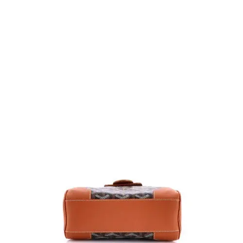 Goyard Saigon Top Handle Bag Coated Canvas With Leather Mini - Brown