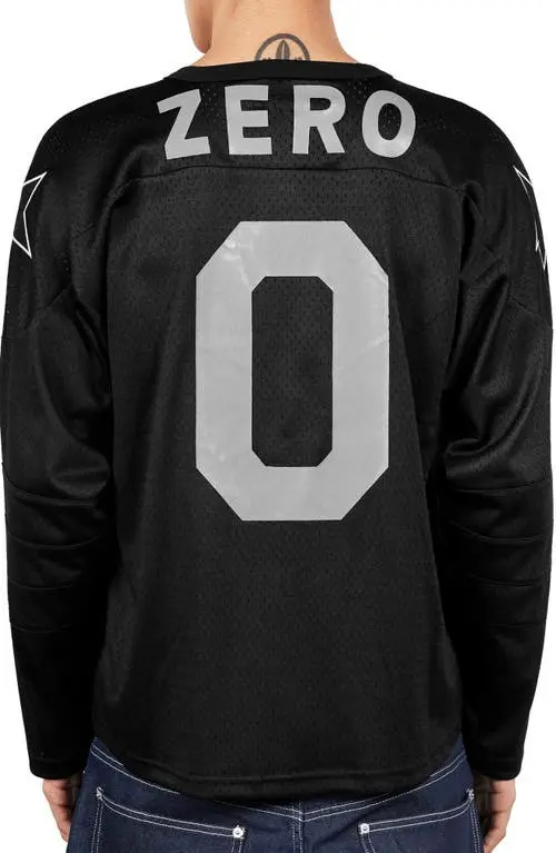 PLEASURES X Zero Skateboards Jamie Mesh Hockey Jersey
