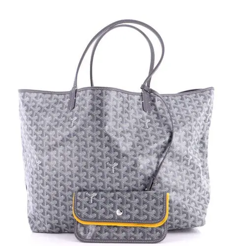 Goyard Saint Louis Tote Coated Canvas Gm - Grey