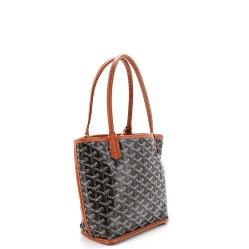Goyard Anjou Reversible Mini Tote Coated Canvas - Brown