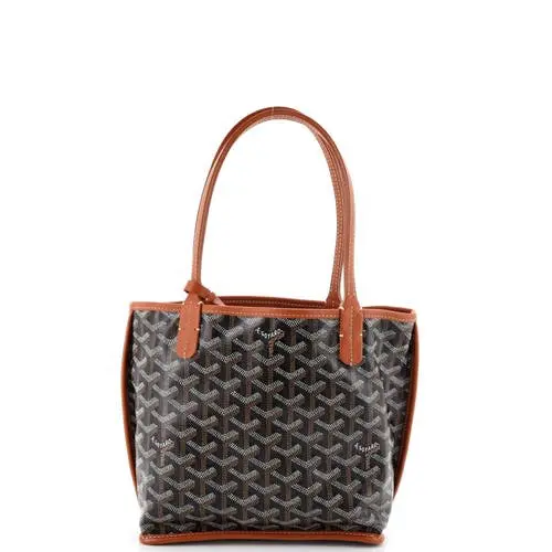 Goyard Anjou Reversible Mini Tote Coated Canvas - Brown