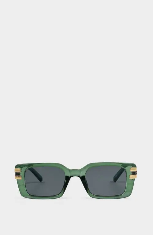 KATIE LOXTON Malibu Sunglasses - Transparent Green