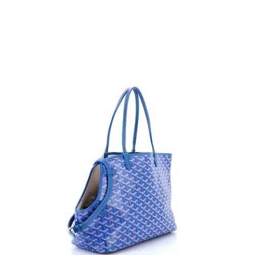 Goyard Chien Gris Pet Carrier Tote Coated Canvas