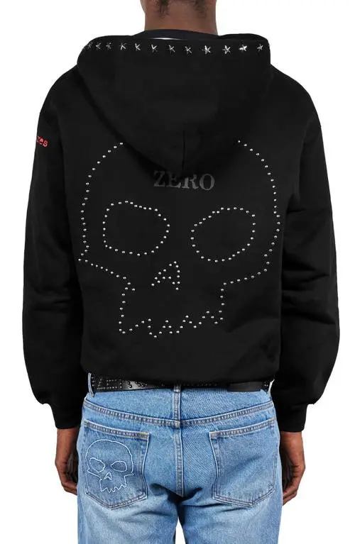 PLEASURES X Zero Skateboards Dane Studded Hoodie