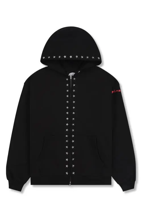 PLEASURES X Zero Skateboards Dane Studded Hoodie