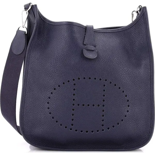 Hermès Evelyne Bag Gen Iii Clemence Pm - Bleu Nuit