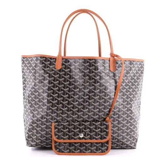 Goyard Saint Louis Tote Coated Canvas Gm - Brown