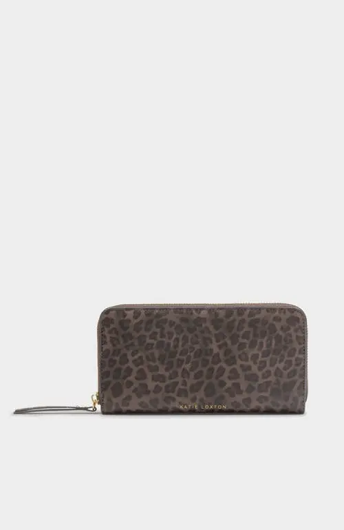 KATIE LOXTON Large Purse - Leopard