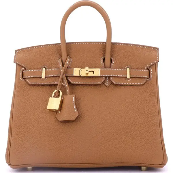 Hermès Birkin Handbag Brown Togo With Hardware 25 - Gold
