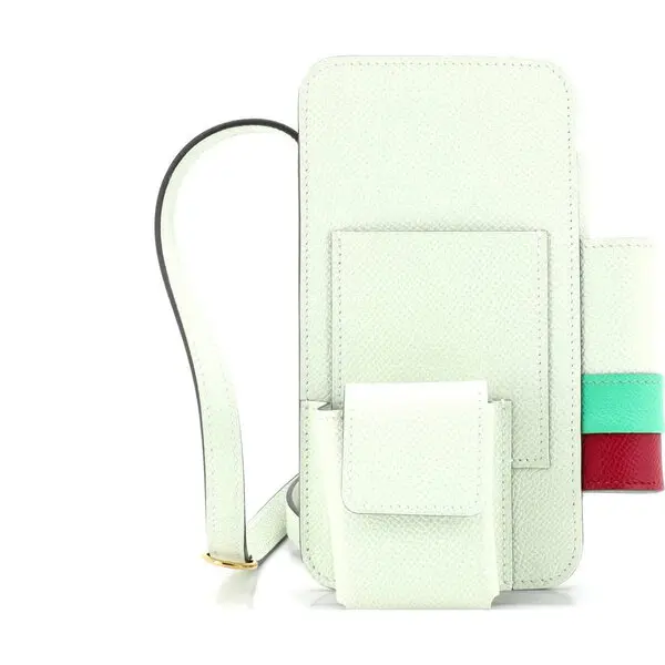 Hermès Hermesway Phone Case Crossbody Bag Epsom - Vert Fizz