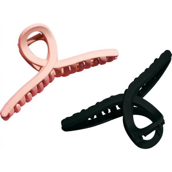 GIMME BEAUTY Loop Claw Clip Duo - Black