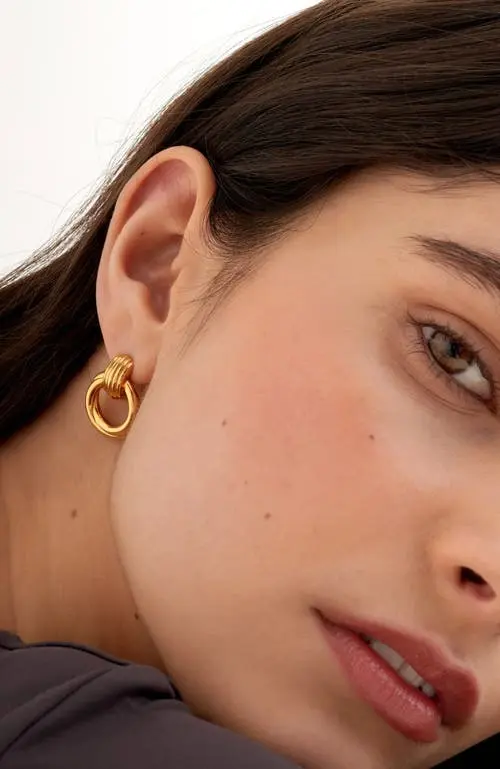 KATIE LOXTON Demi Oversized Stud Earrings With Double Knot Design