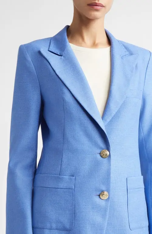 St. John Wool And Silk Basket Weave Jacket