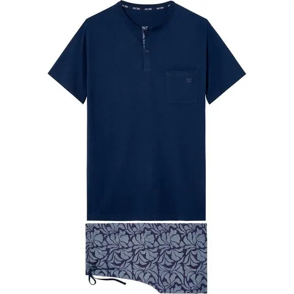 HOM Long Island Pajama Set - Navy Print