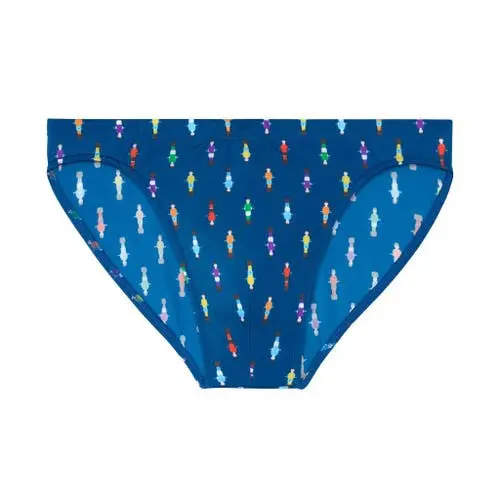 HOM Calcio Swim Micro Briefs - Navy Print
