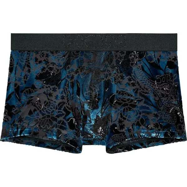 HOM Devoré Velvet Short Trunks - Black