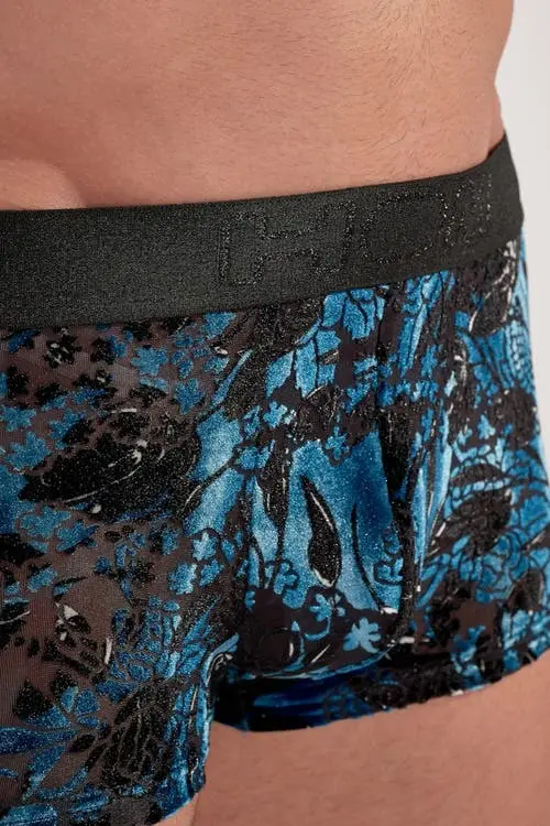 HOM Devoré Velvet Short Trunks - Black