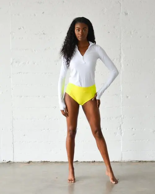 Tutublue High-rise Swim Bottom - Bright Yellow