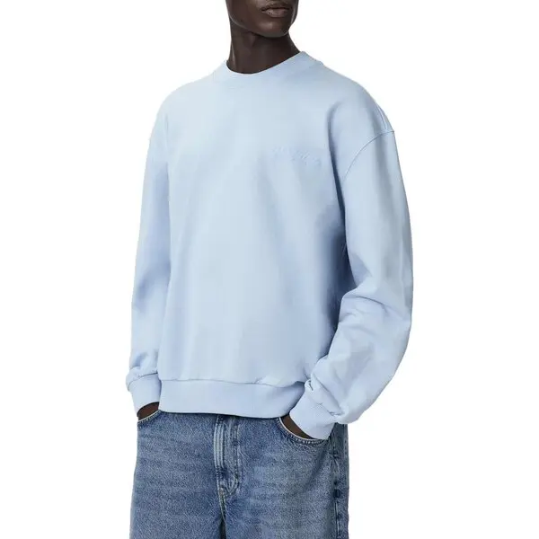 ALLSAINTS Odyssey Logo Relaxed-fit Sweatshirt - Salton Blue