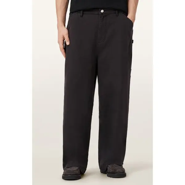 ALLSAINTS Jackson Barrel Leg Trousers - Tanner Black