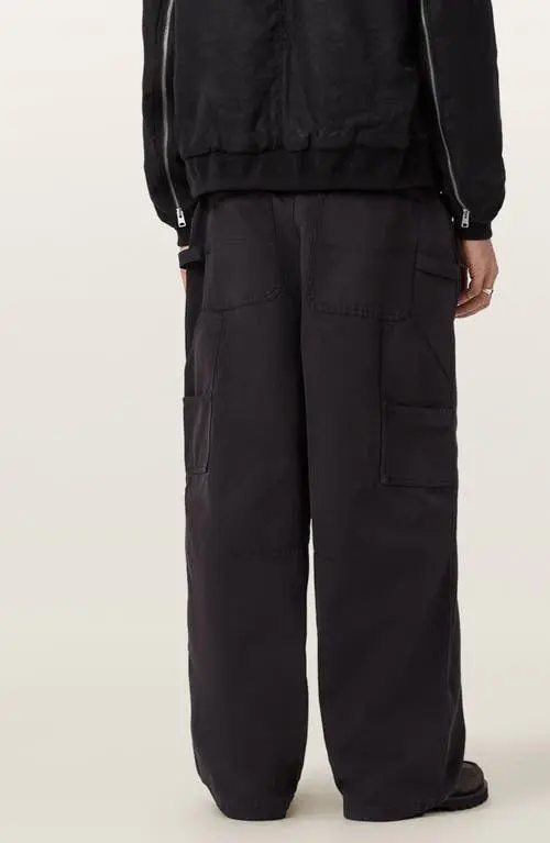 ALLSAINTS Jackson Barrel Leg Trousers - Tanner Black