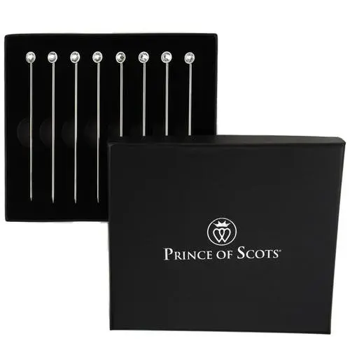 PRINCE OF SCOTS Diamond Crystal Cocktail Picks