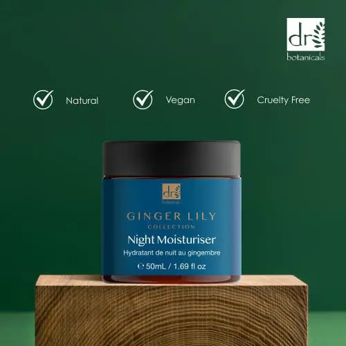 DR BOTANICALS Gingerlily Night Moisturiser 50ml For Anti-aging