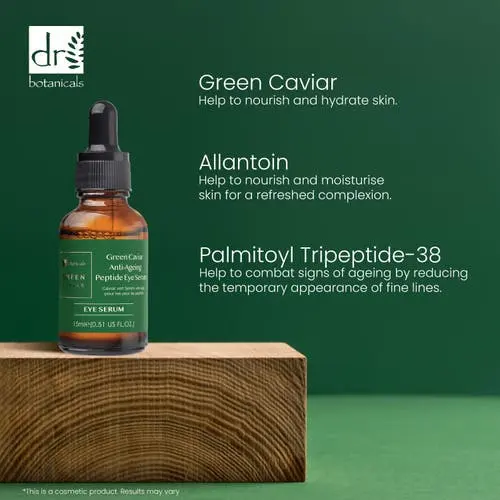 DR BOTANICALS Db Green Caviar Anti-ageing Peptide Eye Serum For Loss Of Firmness