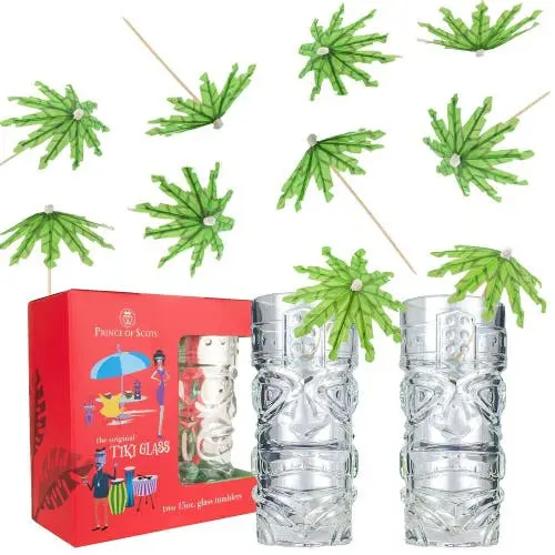PRINCE OF SCOTS The Original Tiki Glass Party In A Box - Green