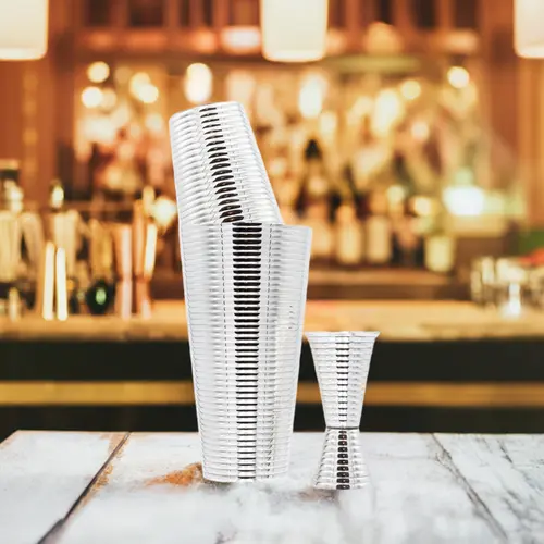 PRINCE OF SCOTS Fluted 3-piece Cocktail Shaker Set