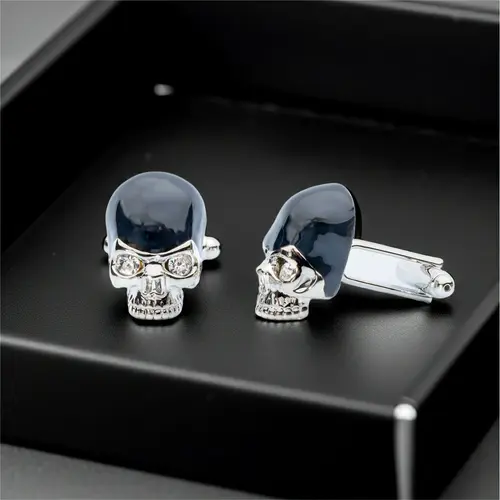 PRINCE OF SCOTS Crystal Skull Cufflinks