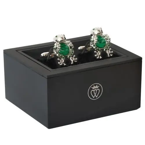 PRINCE OF SCOTS Emerald Frog Prince Cufflinks