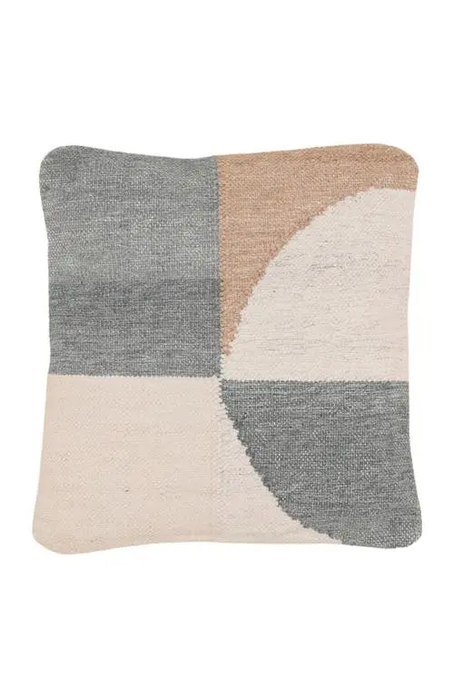 DOVETAIL FURNITURE Emil Handwoven Pet Outdoor Throw Pillow - Grey