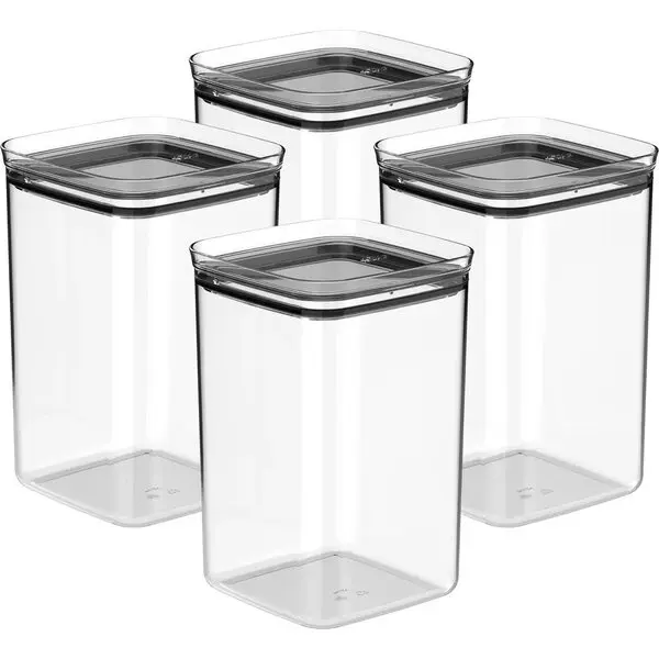 OU Airtight Stackable Food Storage Container Set With Leak Proof Lid