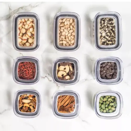 OU Airtight Stackable Food Storage Container Set With Leak Proof Lid
