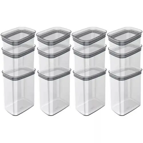 OU Airtight Stackable Food Storage Container Set With Leak Proof Lid