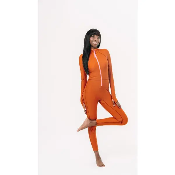 Tutublue Full-body One-piece Swimsuit Upf 50 - Burnt Copper