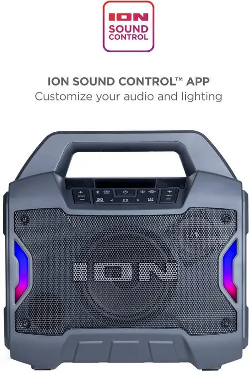 ION AUDIO Game Day Primetime Portable Bluetooth Speaker