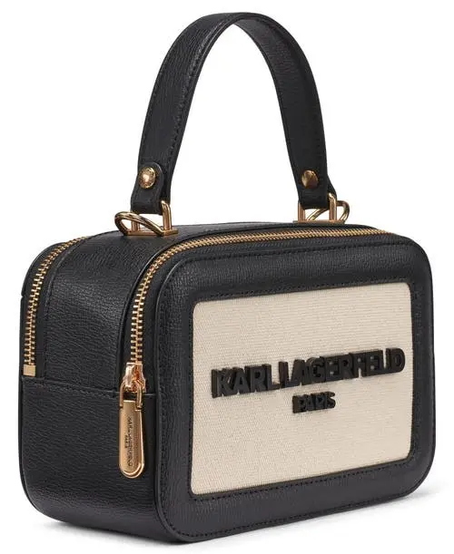 Karl Lagerfeld Paris Simione Canvas Satchel