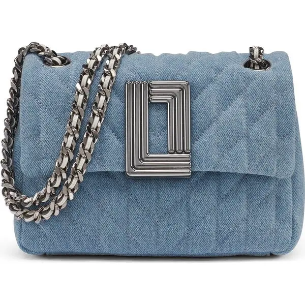 Karl Lagerfeld Paris Lafayette Denim Crossbody - Light Denim